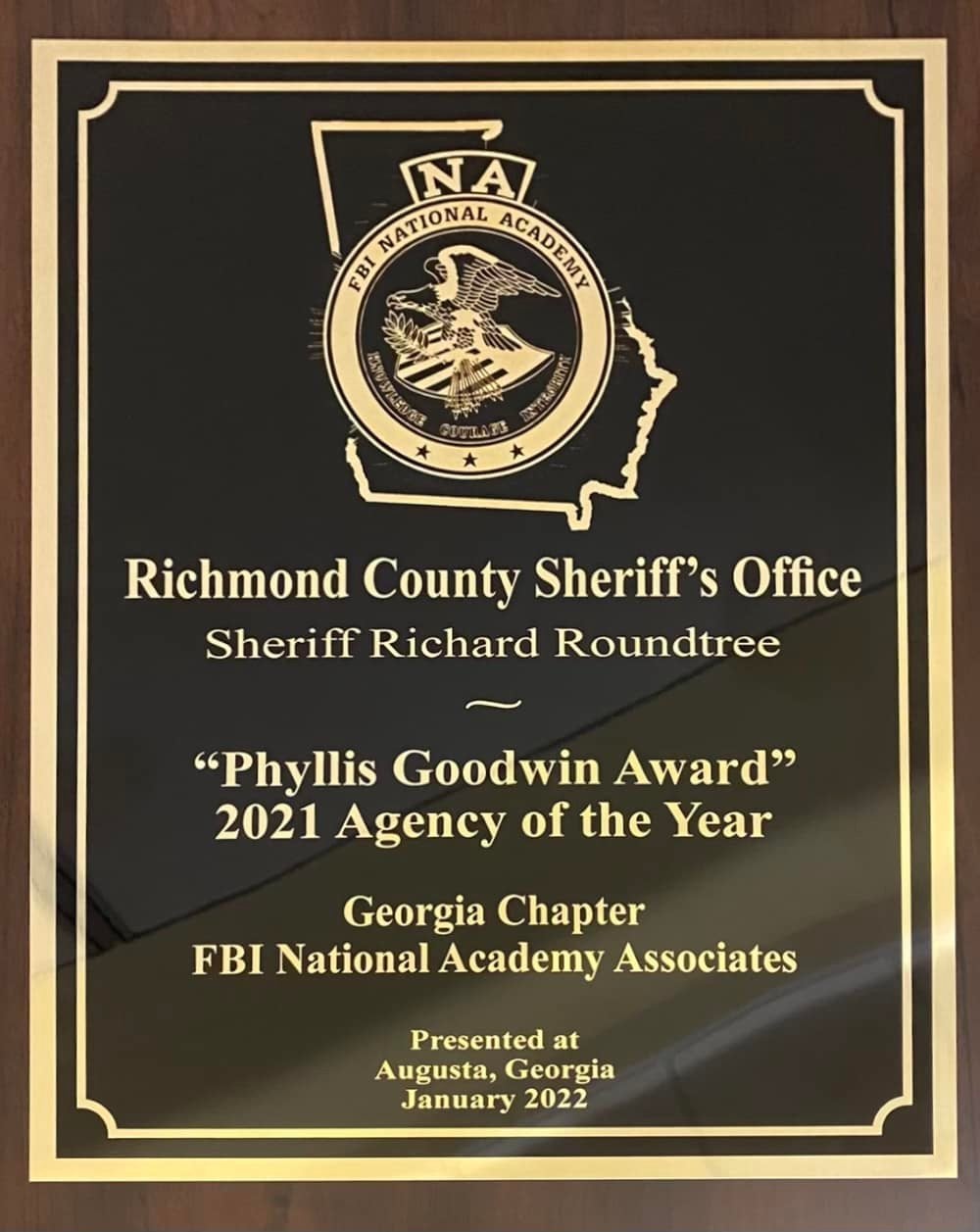 Richmond County Sheriff's Office receives National FBI Academy award ...