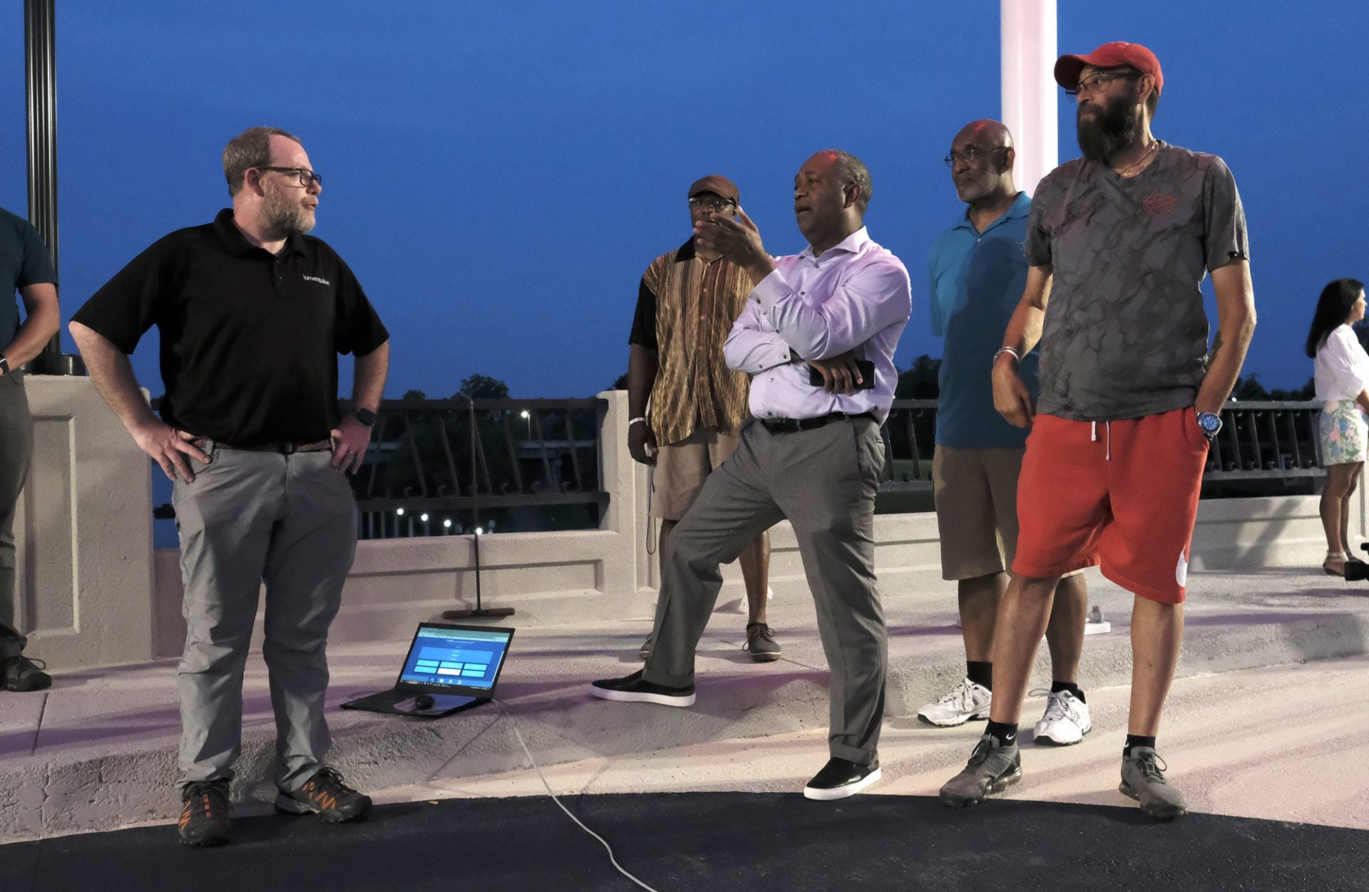 Photojournalism: The lights at the pedestrian bridge - The Augusta Press