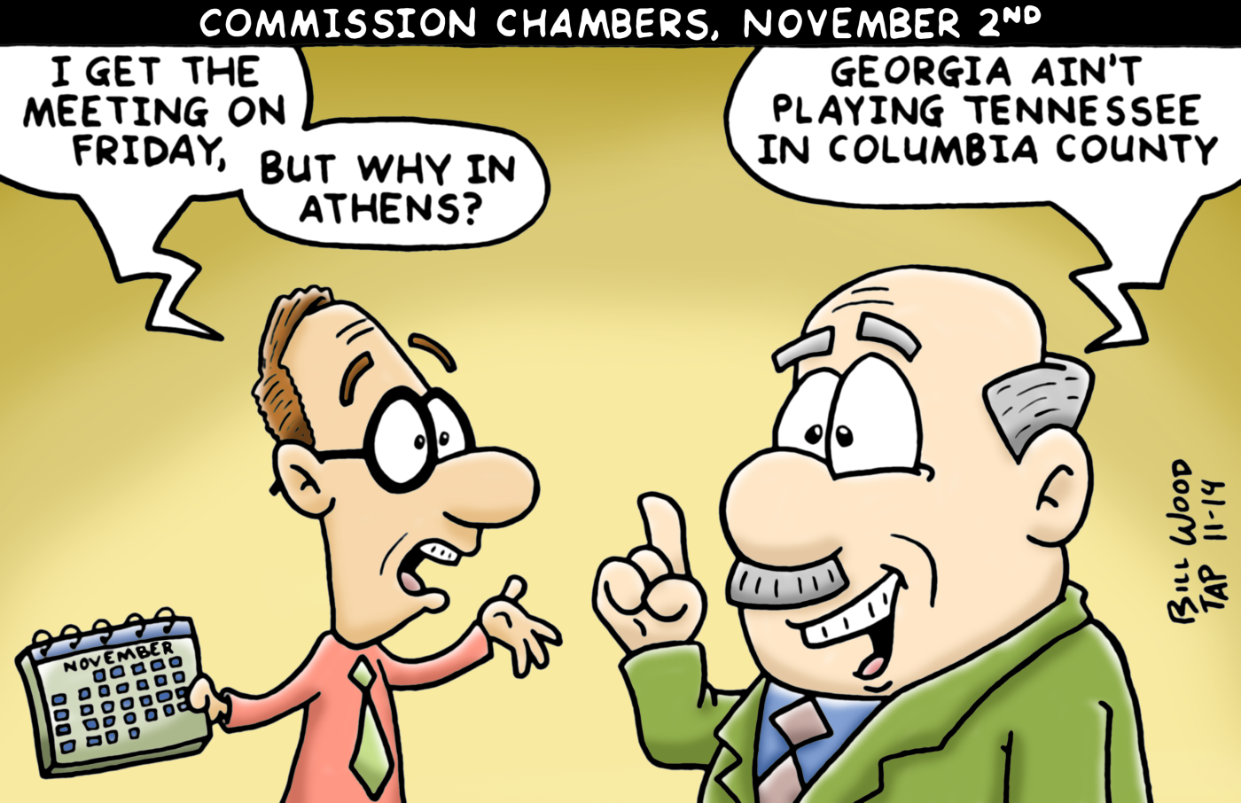 B.J. Wood Cartoon November 14, 2022 - The Augusta Press