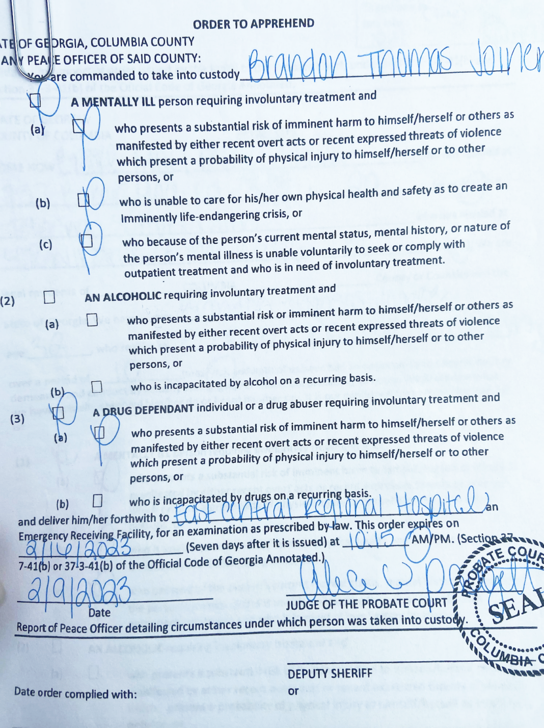 Did Columbia County jail know about committal order before man's death ...