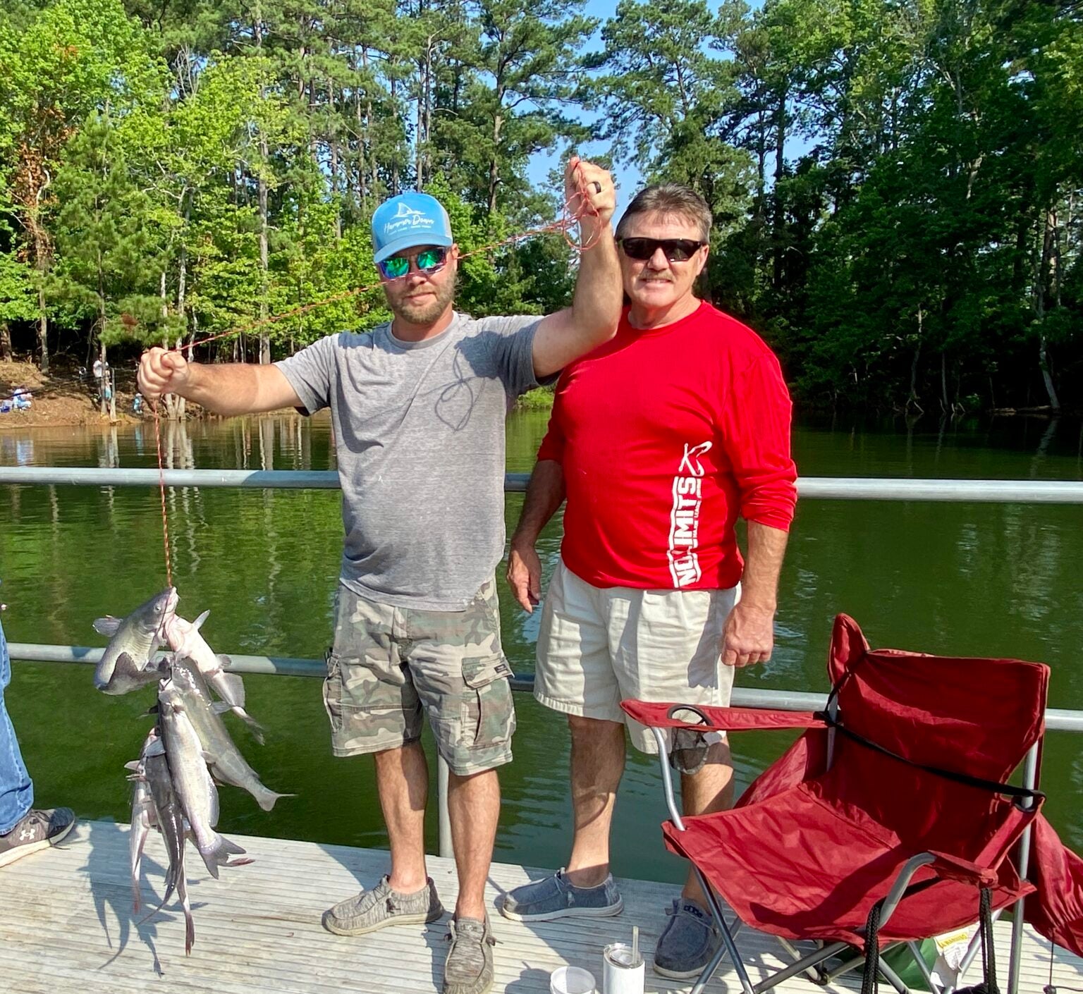 Fishing pier opens near Modoc boat launch, 700 Catfish released - The ...