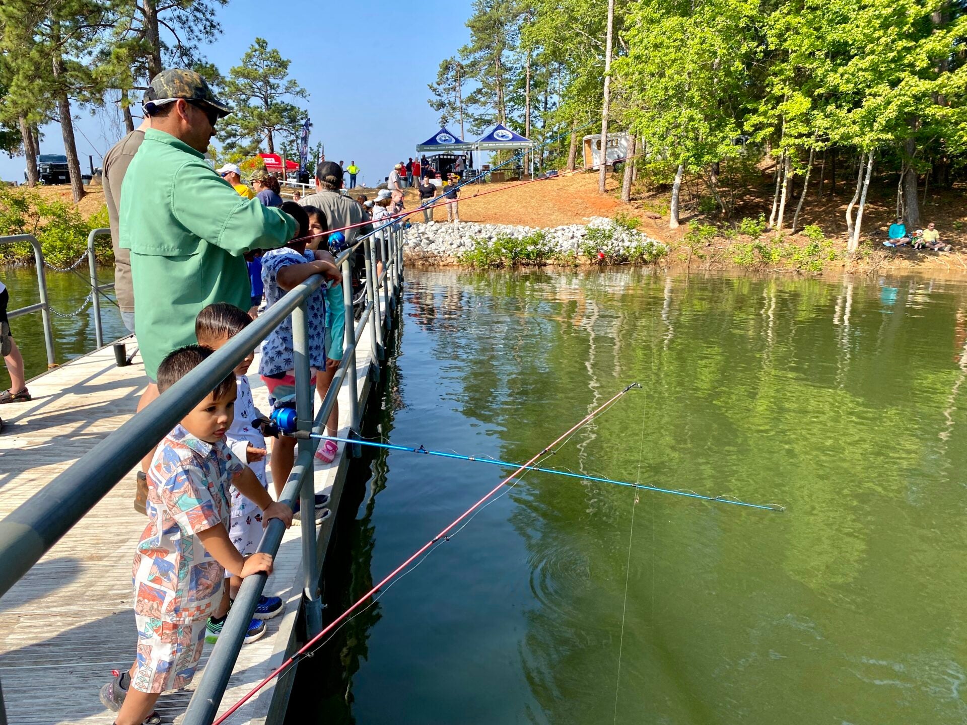Fishing pier opens near Modoc boat launch, 700 Catfish released - The ...
