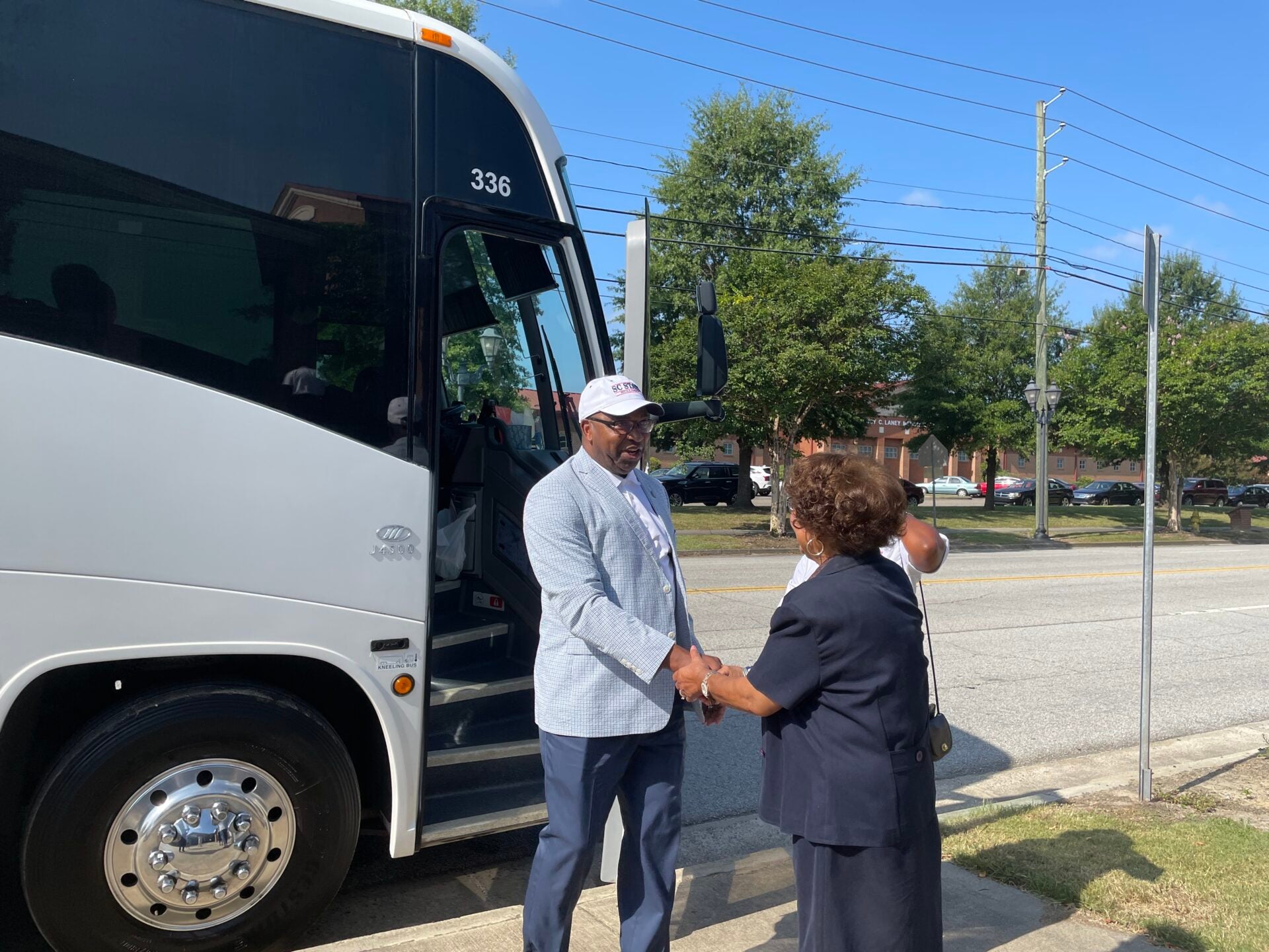 South Carolina State University presidential bus tour stops at Lucy C ...