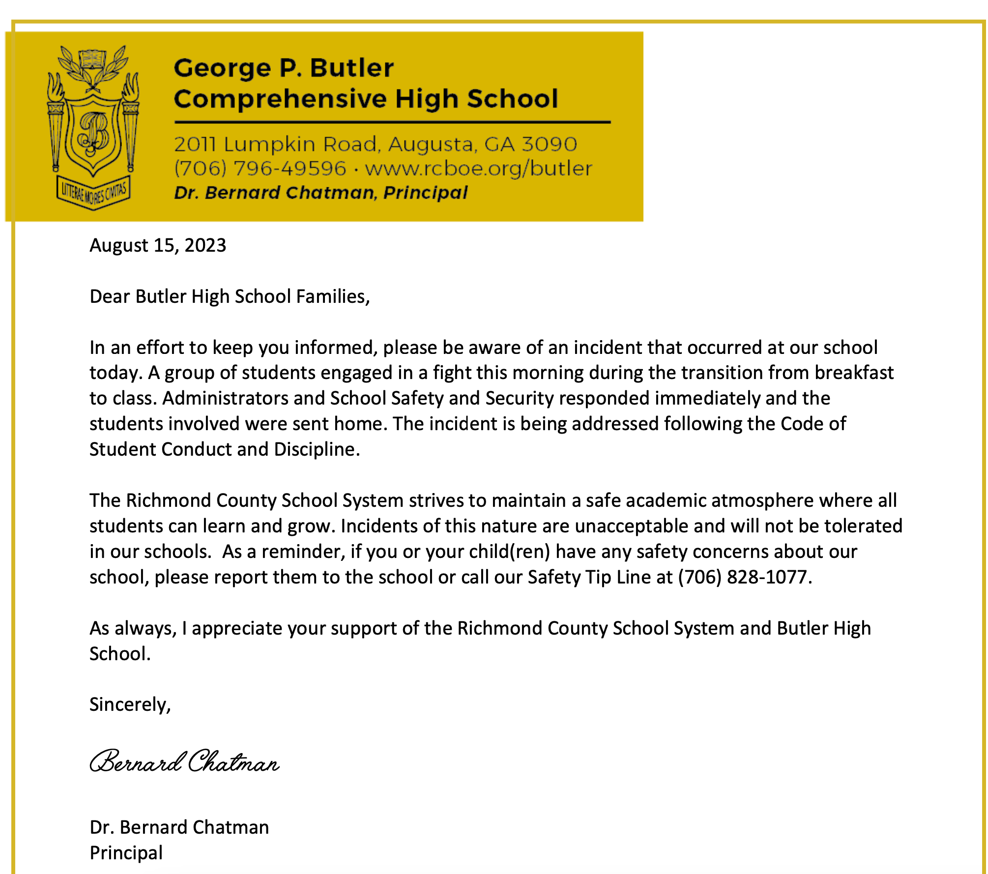 Butler High fights lead to multiple arrests & suspensions - The Augusta ...
