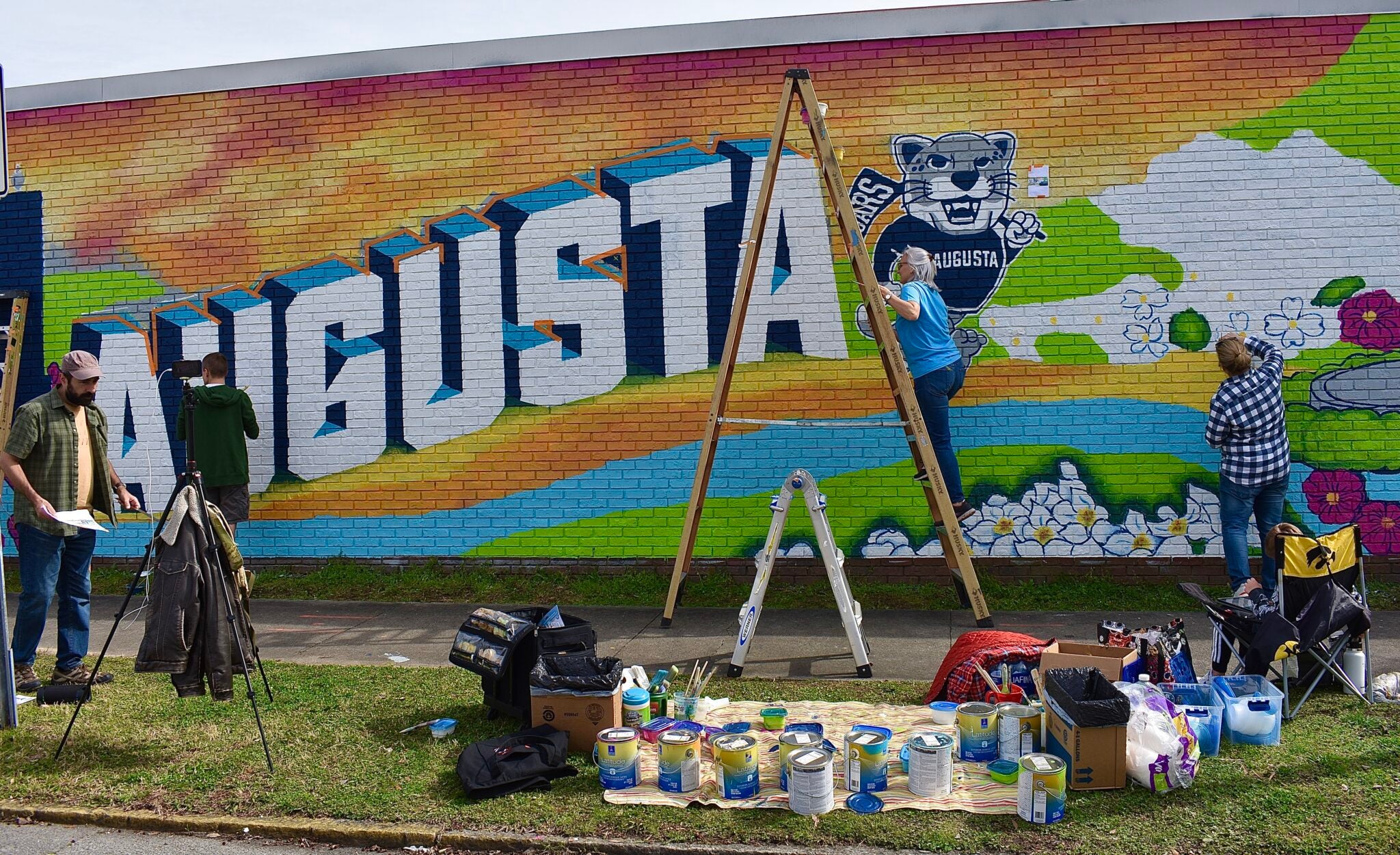 Augusta University students and staff add some color to downtown with ...