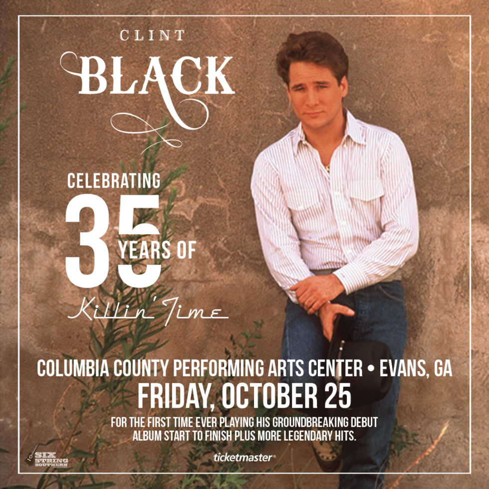 Clint Black to bring 35th anniversary tour to CCPAC - The Augusta Press