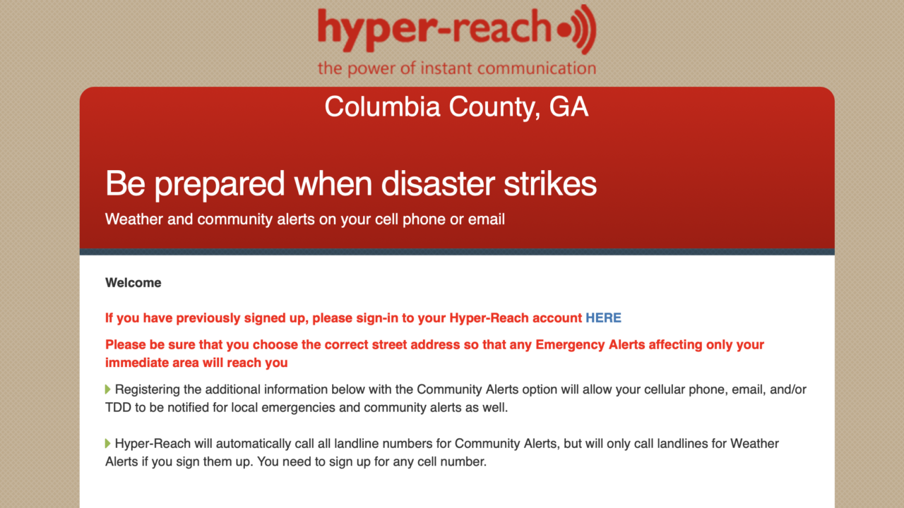 Columbia County to change emergency alert systems - The Augusta Press