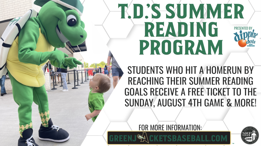 GreenJackets announce TD the Rally Turtle Summer Reading Program for ...