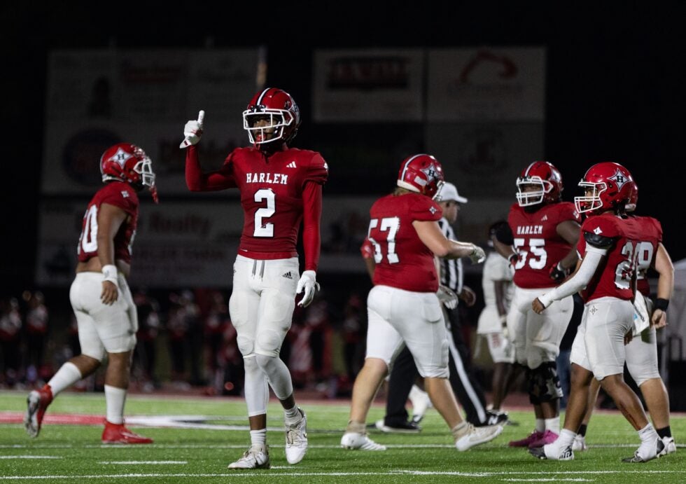 Athlete Spotlight: Harlem football finds a star in two-way athlete ...