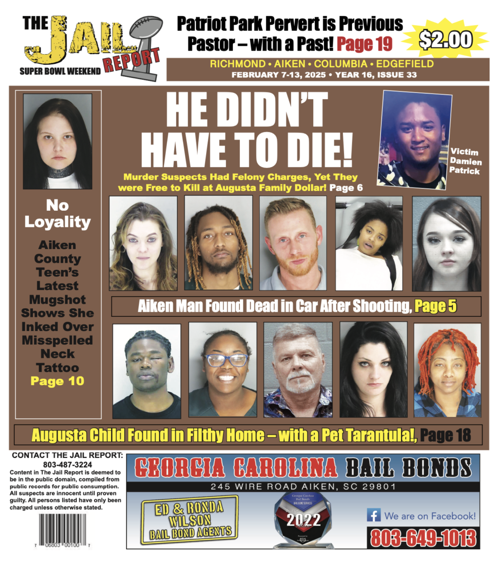 Jail Report: February 7th - The Augusta Press