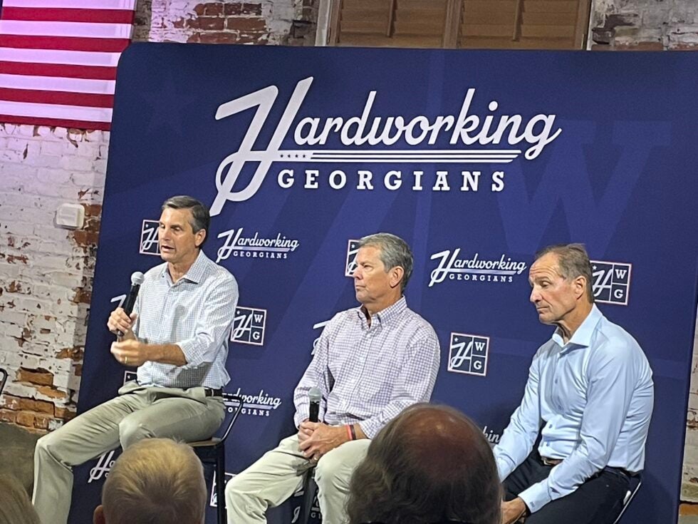 Gov. Brian Kemp supports new GOP senate hopeful in public panel event ...