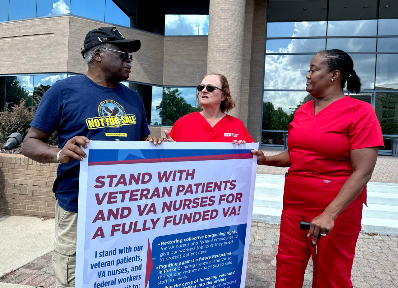 Nurses rally outside Rep. Rick Allen's Augusta office - The Augusta Press