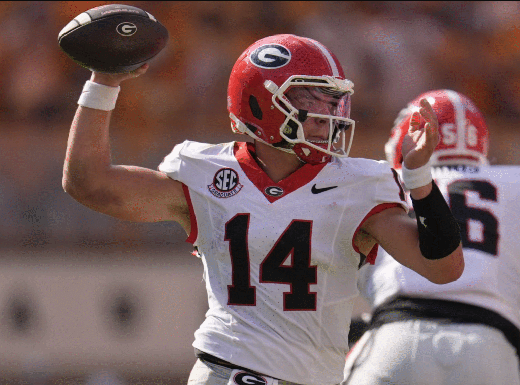 Josh McCray’s 1-yard TD run in OT gives No. 6 Georgia a 44-41 win at No ...
