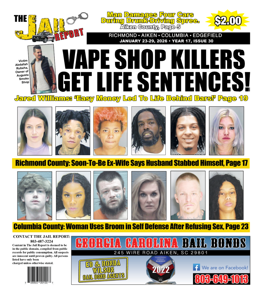 Jail Report: January 23rd - The Augusta Press