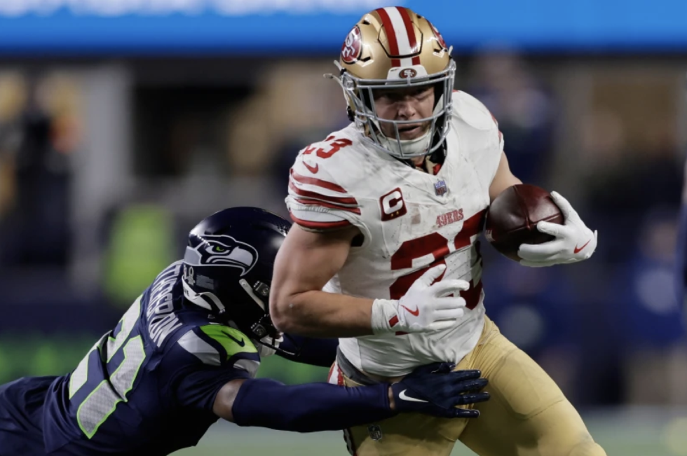 The AP NFL MVP finalists are Allen, Lawrence, Maye, McCaffrey and ...