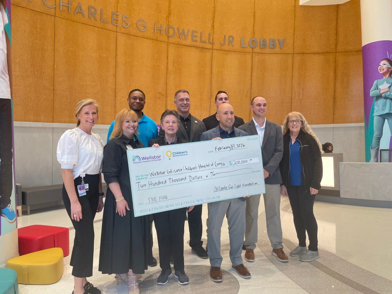 Donation from Atlanta Gas Light to Children's Hospital will go towards ...