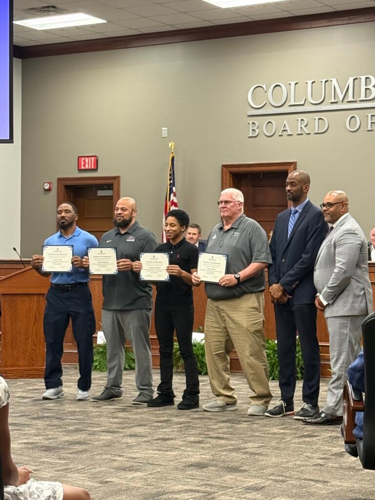 Columbia County board honors state champion athletes, hears contract ...