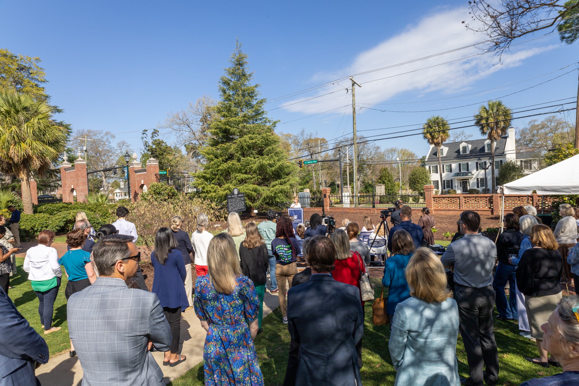 Augusta University celebrates new trees at Summerville campus ...